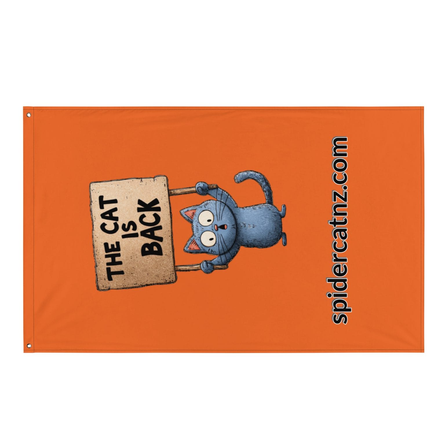 The Cat is Back Flag - SCNZ